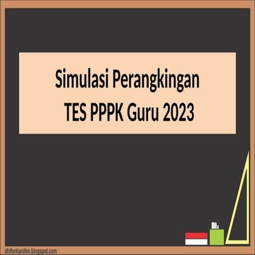 Hitung-hitungan untuk kelulusan seleksi pppk | PPTX