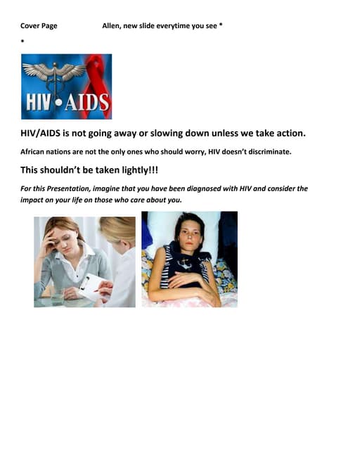 HIV AIDS presentation | PPTX