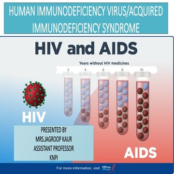 HIV.pptx human immunodeficiency virus aids | PPTX
