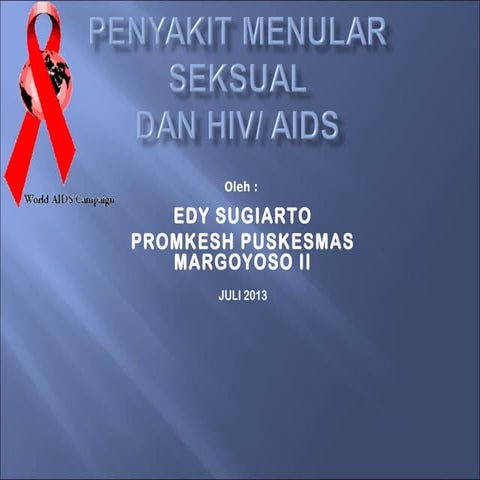 Hiv aids dan pms team puskesmas margoyoso ii | PPT