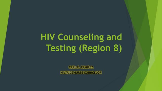 Hiv Counseling And Testing Ppt Pptx