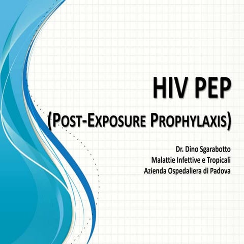 Post Exposure Prophylaxis by Dr Dele | PPTX