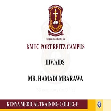 HIV/AIDS Presentation: Key Points* *Slide 1: Introduction (approx. 100 ...