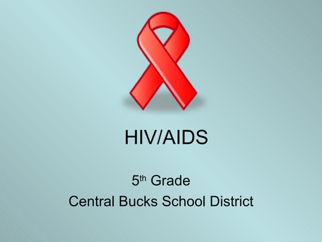 HIV AIDS presentation | PPTX