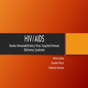 Hiv aids assignment | PPTX