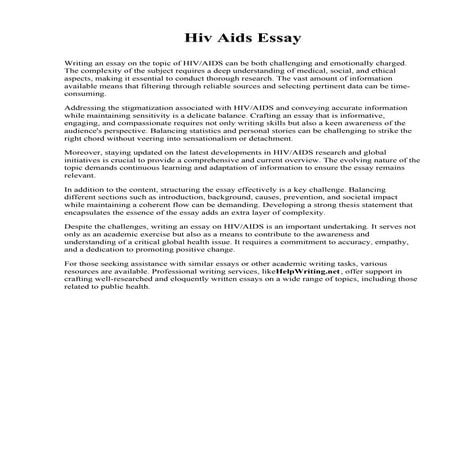 Hiv Aids Essay.pdf