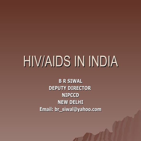 Hivaids In India Brs | PPT