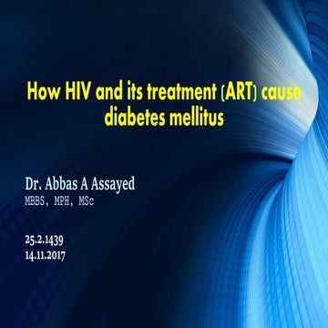 Hiv and diabetes | PPTX