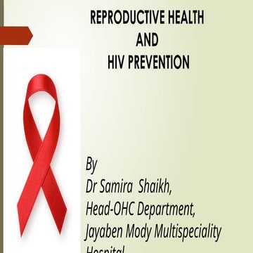 hiv and reproductive health IN WOMAN PRESENTATION | PPTX