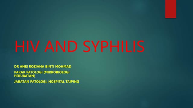 Laboratory diagnosis of syphilis | PPTX