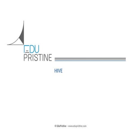 An Apache hive Tutorial to learn concepts of HQL | PPTX