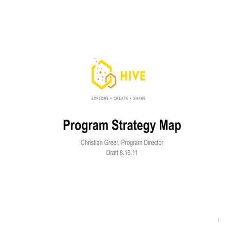 Hive Program Strategy Map 1 Of 3 (Task Force) | PPT