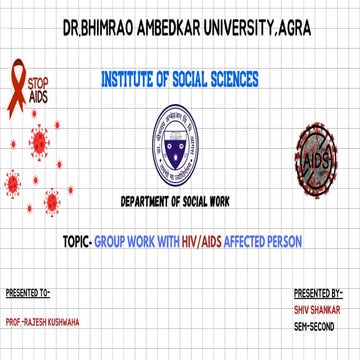 Group Work With HIV/AIDS Affected Person | PDF