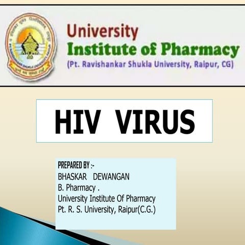 HIV Virus (Info., causes, Treatment) | PPTX