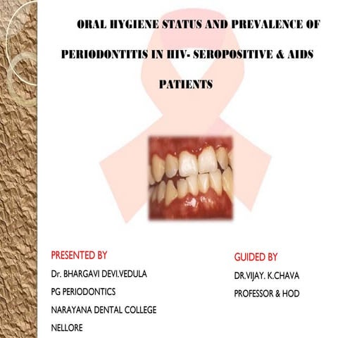 oral hygiene status and prevalence of periodontitis in HIV seropositive ...
