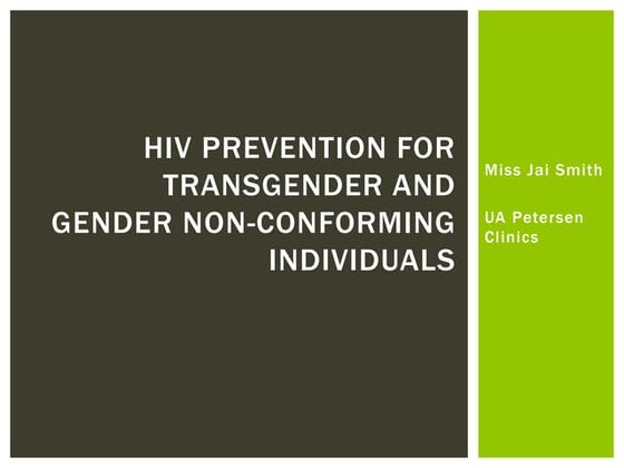 Transgender population health | PPT