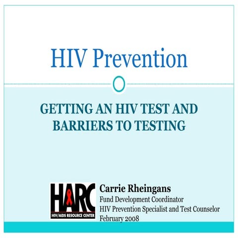HIV Testing Kits: Accurate & Easy To Use | PDF