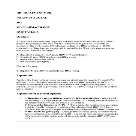 HIV TREATMENT MCQ BY DR ANKUSH GOYAL.docx