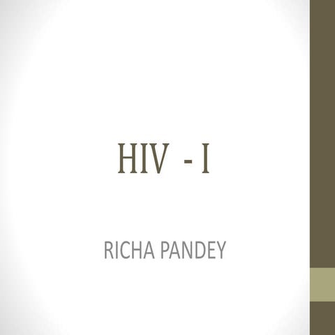 HIV lecture powerpoint presentation pptx | PPTX
