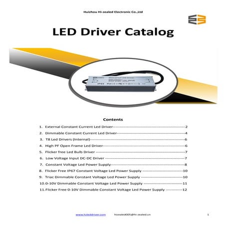 LED driver catalog 2018 | PDF