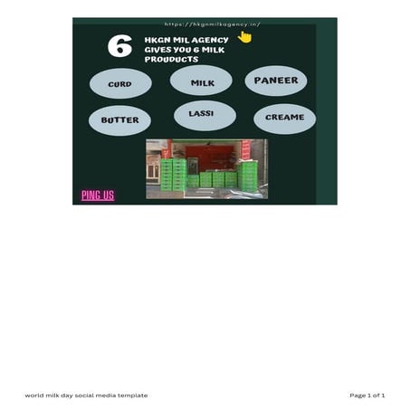 Hkgn Milk Agency Products | PDF