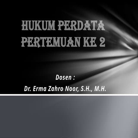 Hk Perdata Pertemuan kedua (2) Kelas C.ppt