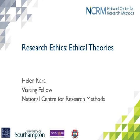 Research ethics: Ethical theories | PPTX
