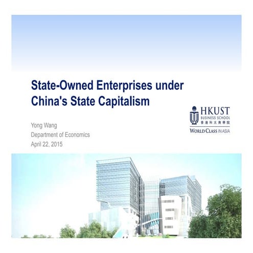 State Owned Enterprises Reforms in China | PPTX