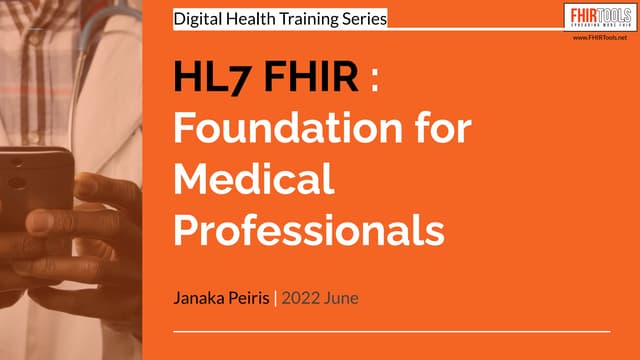 Fhir basics session 1 Introduction to Interoperabilty & Principles of FHIR | PDF