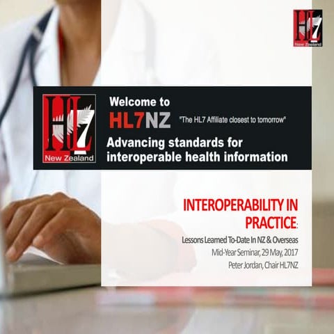 Interoperability In Practice: HL7NZ Seminar, May 2017 | PPT