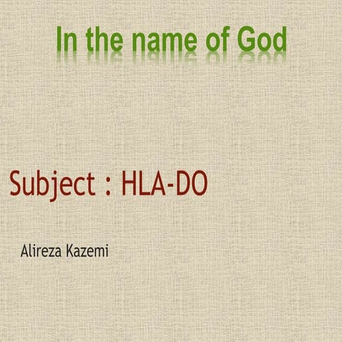 HLA-DO | PPT