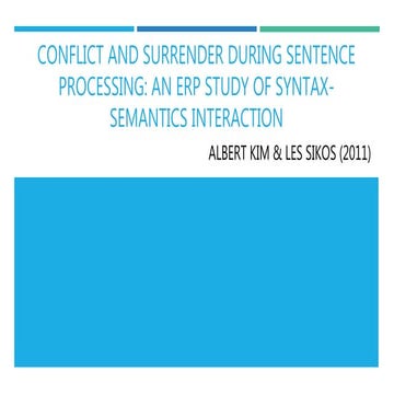 Sentence Processing | PPTX