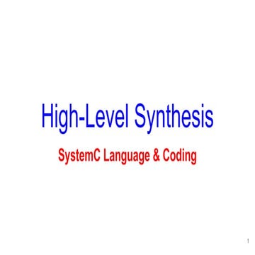 HighLevelSynthesis_SystemC_Language2.pptx
