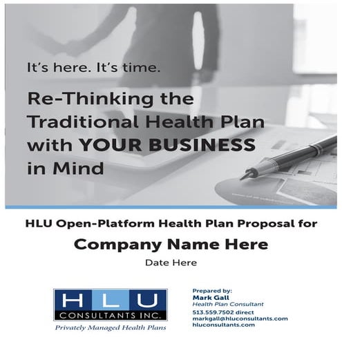 Sample Employer Health Plan Proposal | PDF