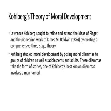 Kohlberg moral | PPTX
