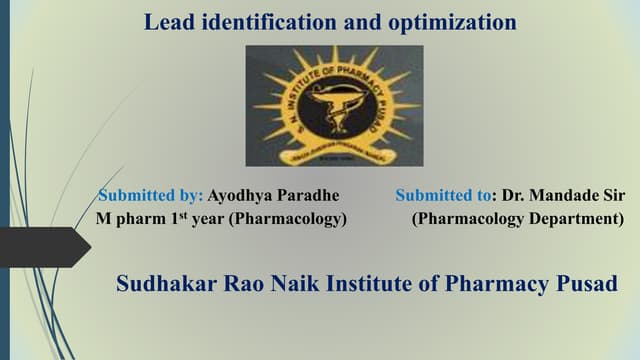 Modern drug discovery process|| M pharm Pharmacology.pptx | Biological ...