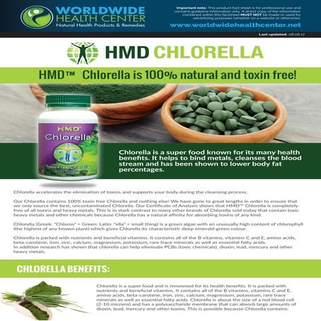 Hmd chlorella | PDF