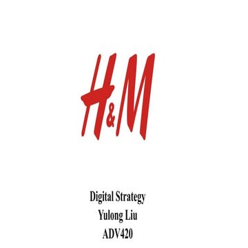 H&m digital strategy | PPT
