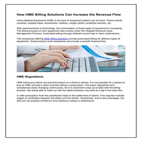 HME Billing Solutions | PDF