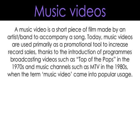 Video research presentation | PPT