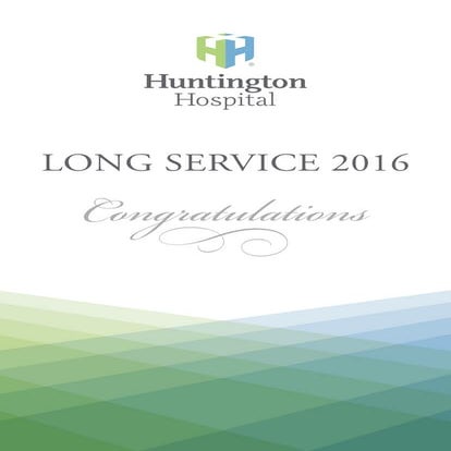 Huntington Hospital Long Service Award | PDF | Pregnancy | Reproductive ...