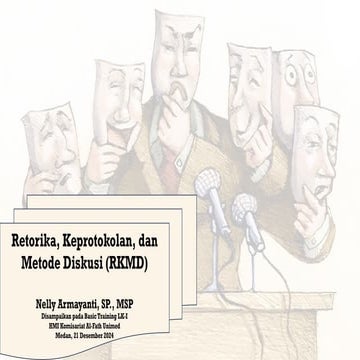 Retorika, Keprotokolan, dan Metode Diskusi (RKMD) | PPTX