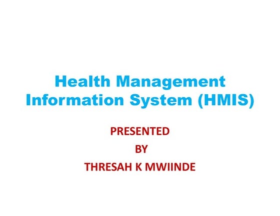 Primary Health Care Information System Presentation.pptx | Healthcare ...