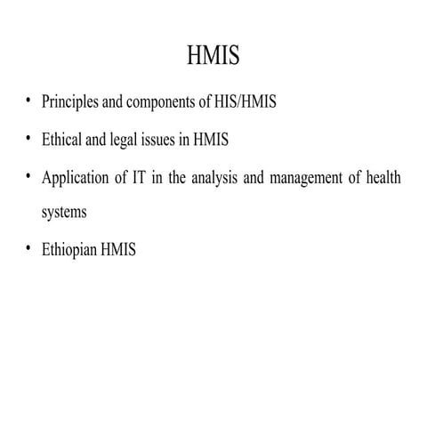 health management information system that leads to healthy life | PPTX