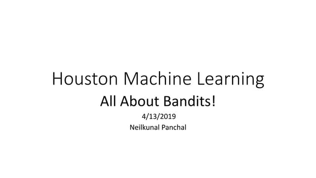Introduction to Multi-armed Bandits | PDF Introduction to Multi-armed Bandits | PDF