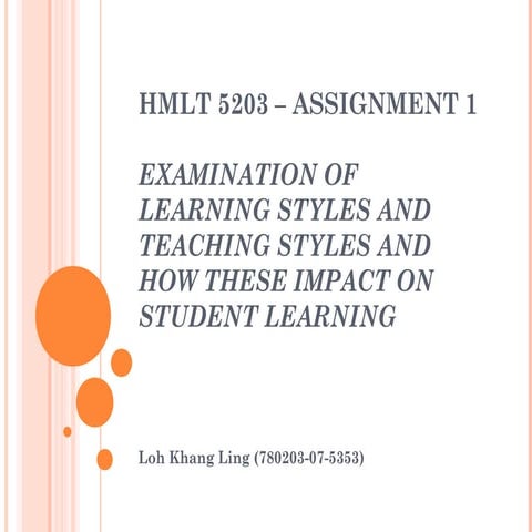Hmlt5203–assignment01 loh khang_ling | PPT
