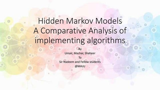 Hidden Markov Model Hmm Ppt