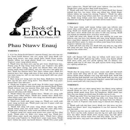 Phau Ntawv Enauj: Prophecies, Divine Judgments, and Angelic Teachings | PDF