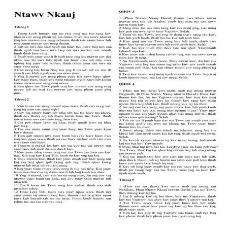 Hmong Daw - The Book of Psalms - Google Cloud Translation.pdf