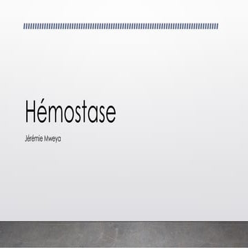 Cours 3 hémostase-H2024-2025 bio medical.pptx